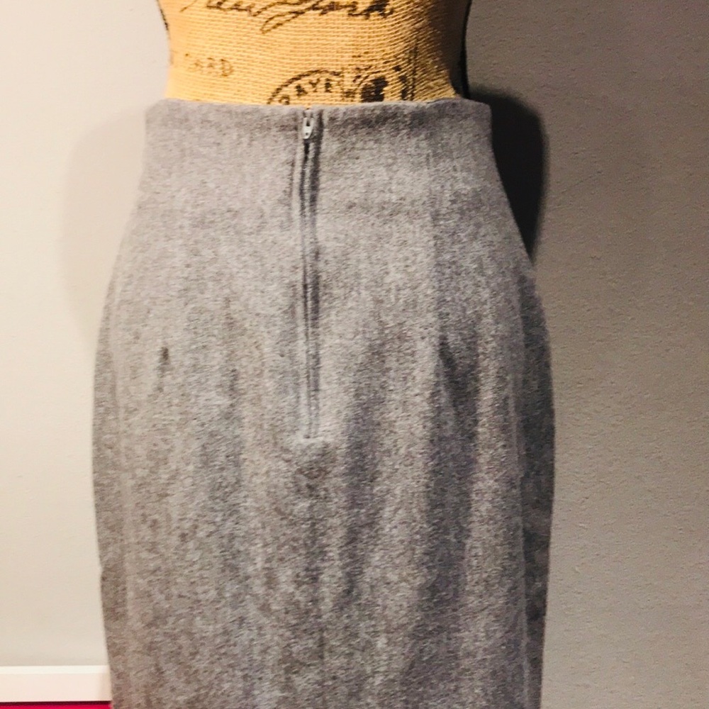Vintage 100% Wool Ellen Ashley Pencil Skirt Sz 10 - Gem